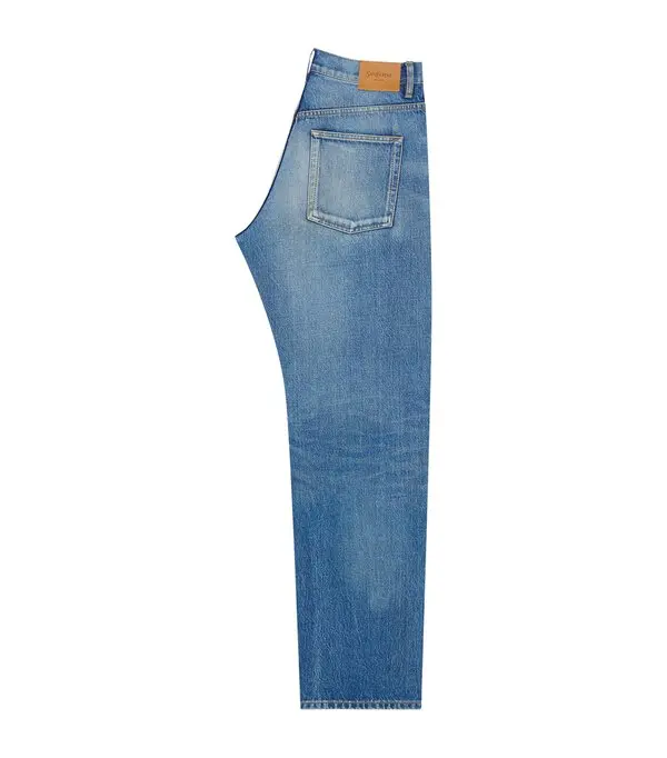 Saint Laurent Mid-rise Tapered Leg Jeans