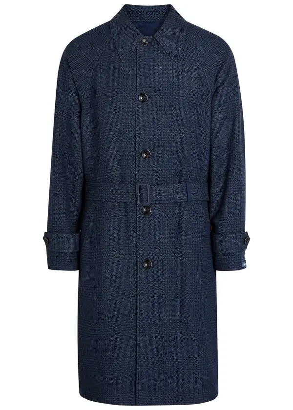 Polo Ralph Lauren Reversible Belted Wool And Silk-blend Coat