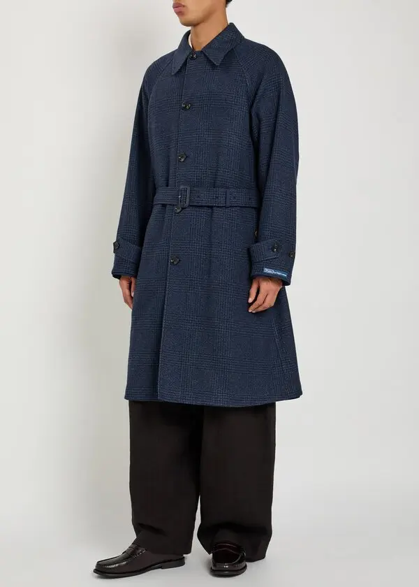 Polo Ralph Lauren Reversible Belted Wool And Silk-blend Coat