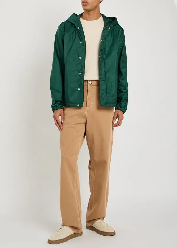 Moncler Straight-leg Cotton Trousers - Tan