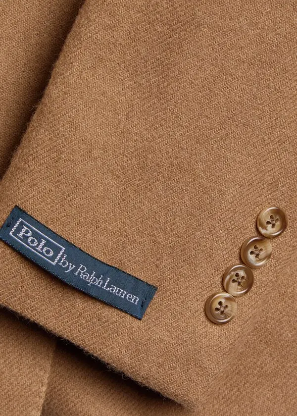 Polo Ralph Lauren Double-breasted Hair Blazer - Camel