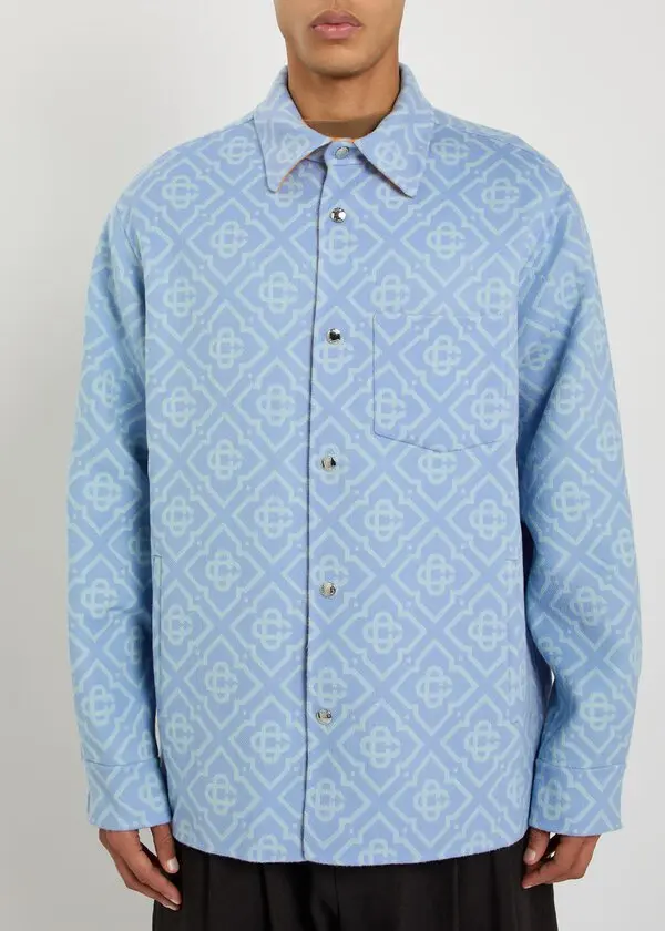 Casablanca Logo-monogrammed Wool Overshirt