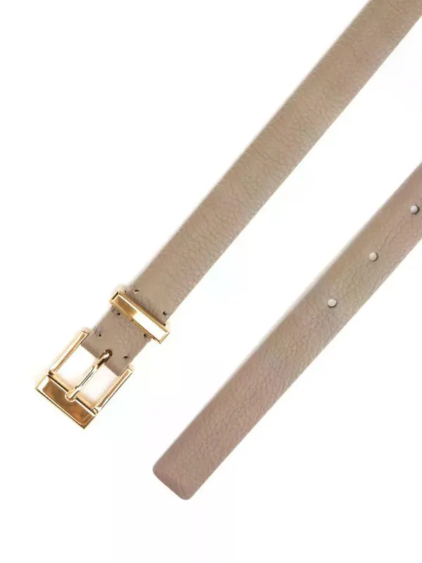 Khaite Manhattan Leather Belt - Neutrals