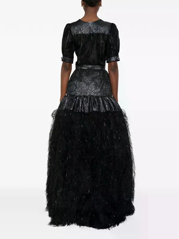 MIAU BY CLARA ROTESCU Button Maxi Dress