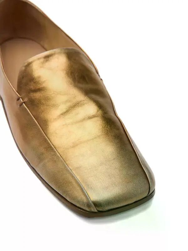 Marsèll Metallic Square-toe Loafers
