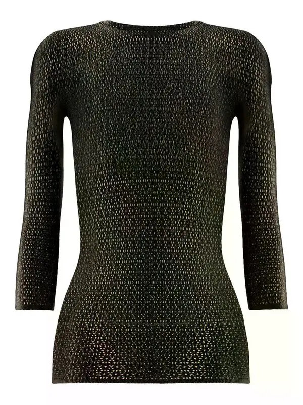 Wolford Net Long Sleeve Top - Black