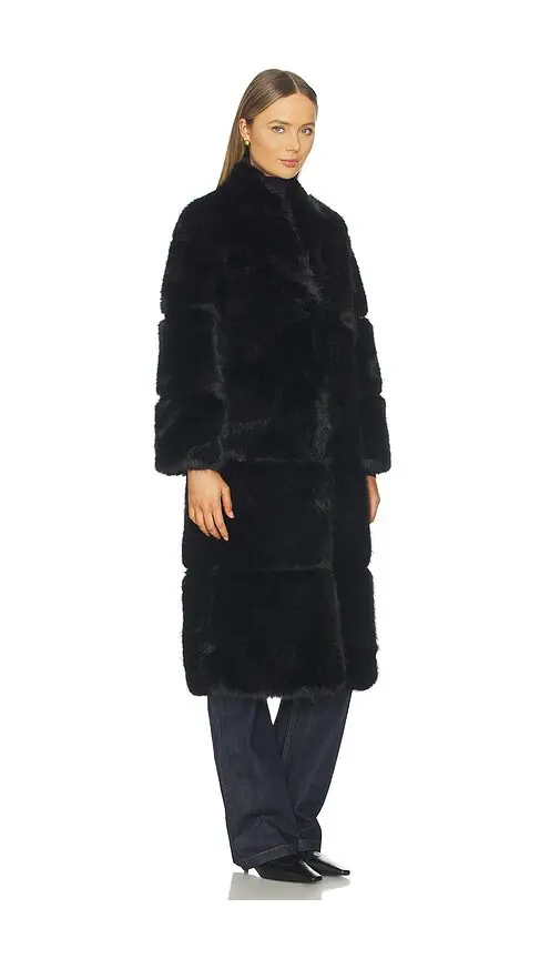 Apparis Sylke Sable Coat - Black