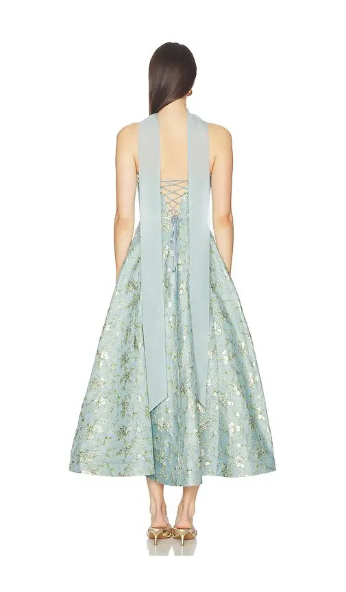 V. CHAPMAN Hazel Dress With Neck Sash