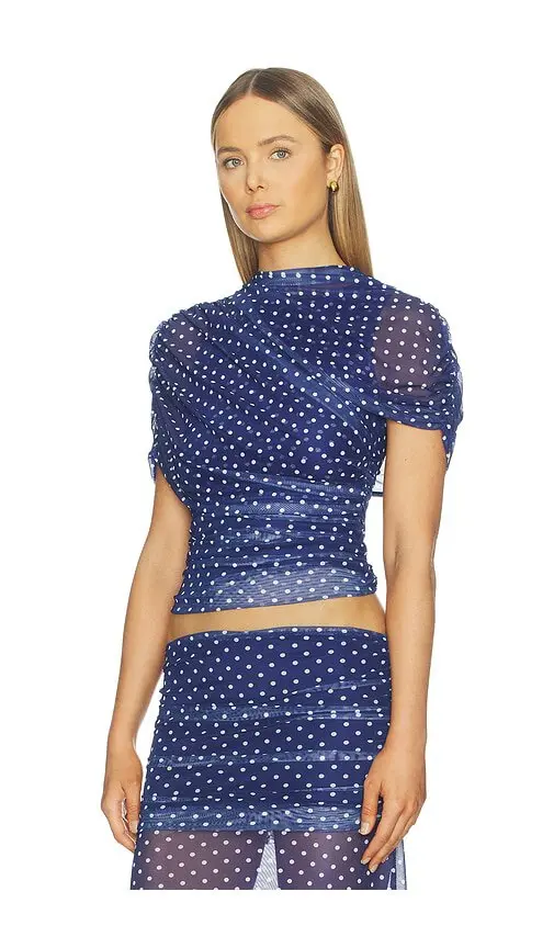 Amanda Uprichard Evianna Top - Navy