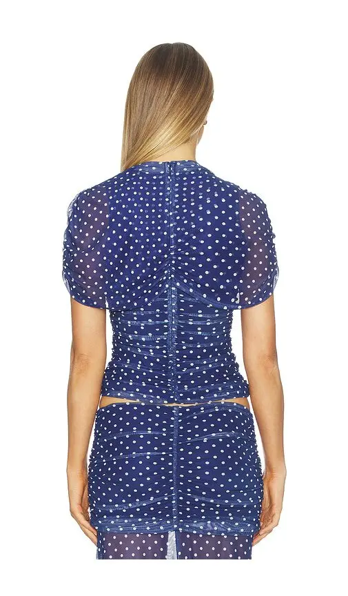 Amanda Uprichard Evianna Top - Navy