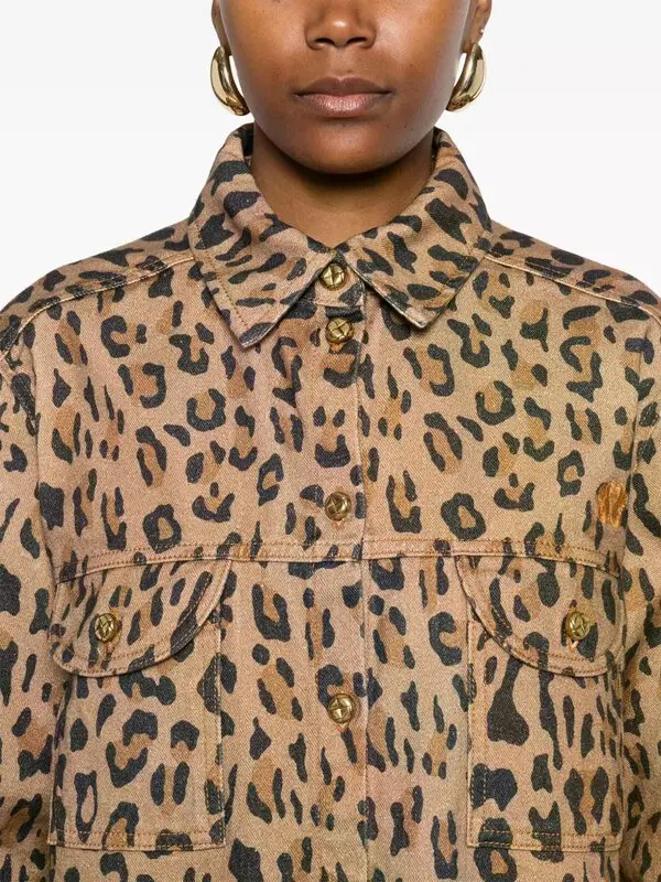 BLAZÉ MILANO Berber Overshirt With Leopard Print