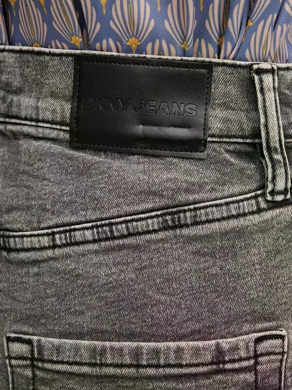 Dkny Acid-wash Wide-leg Jeans