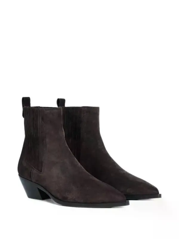 Roberto Festa Aurea Suede Pointed-toe Ankle Boots - Brown