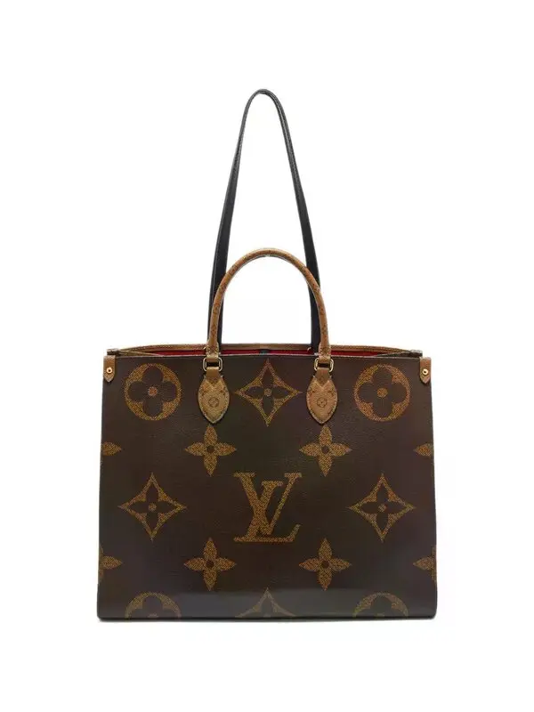 LOUIS VUITTON Gm On The Go Two-way Tote Bag - Brown