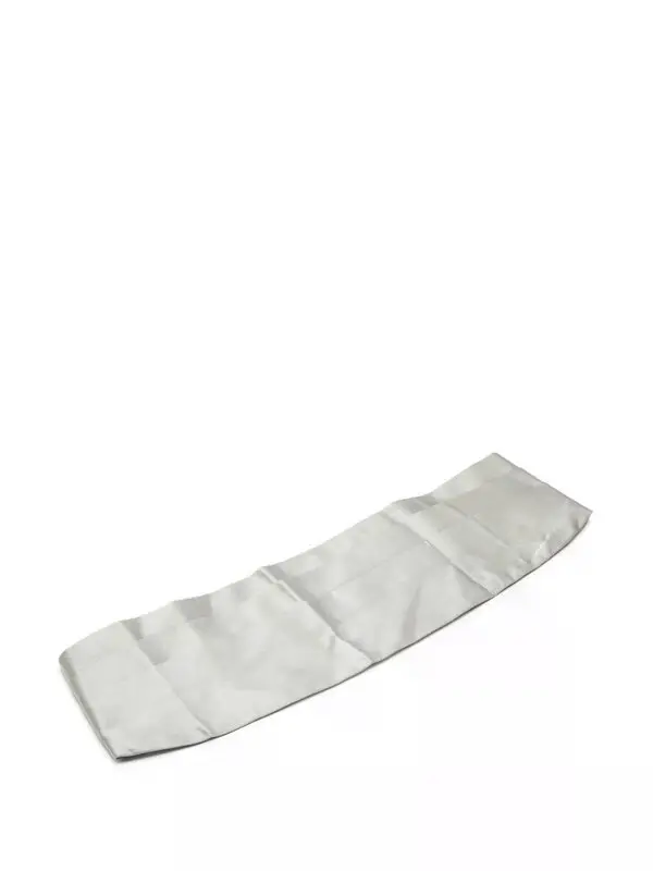 Emporio Armani Pleated Silk Cummerbund - Grey