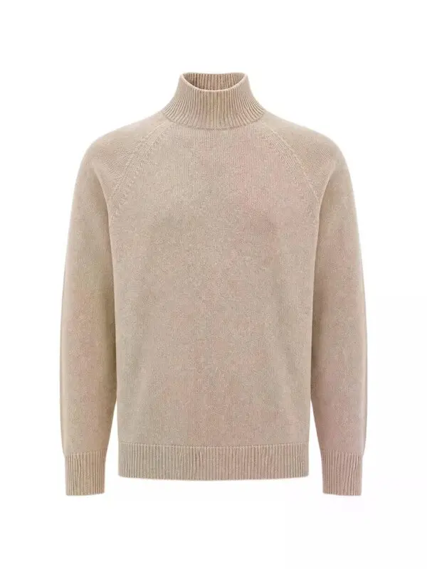 Peserico High-neck Raglan-sleeve Sweater - Neutrals