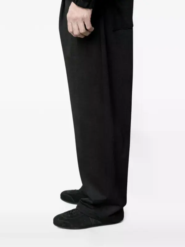 STILL BY HAND Elasticated-waistband Drop-crotch Trousers