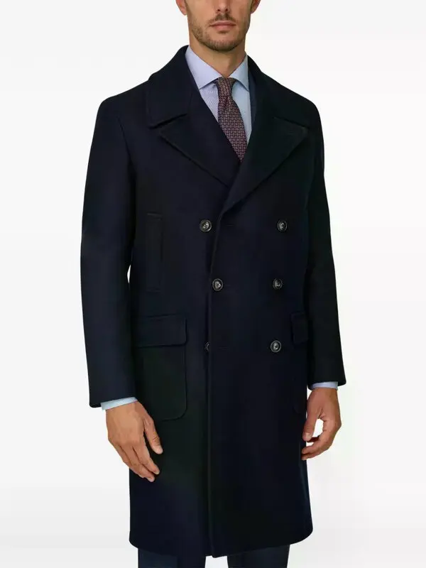 Boggi Milano Double-breasted Wool Coat