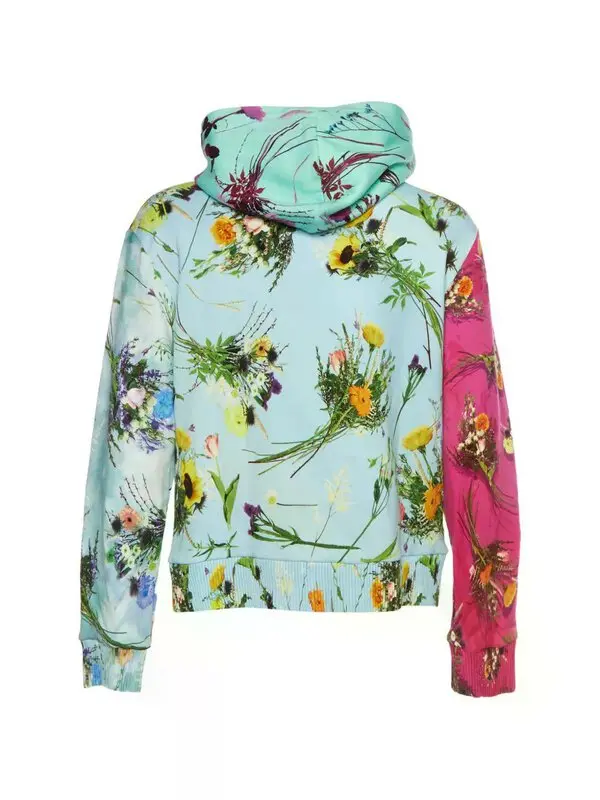 LOUIS VUITTON Floral-print Cotton Hoodie
