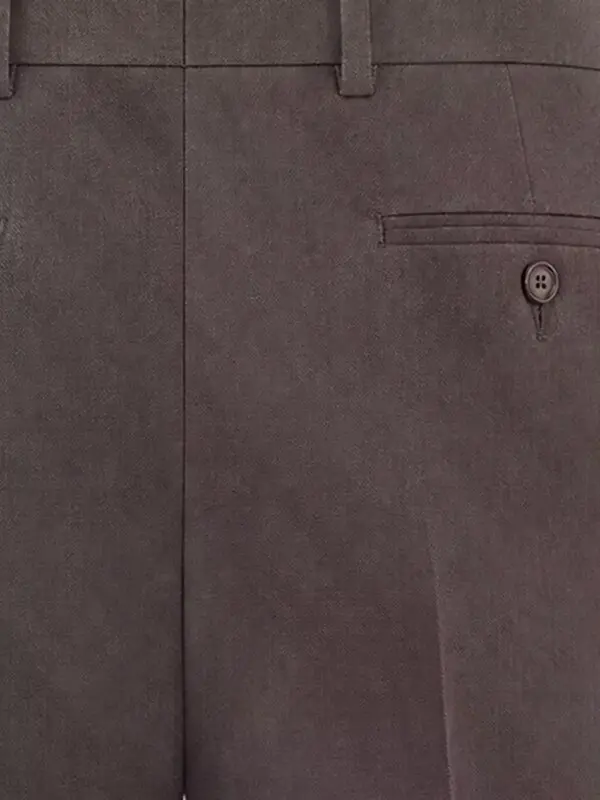 L.B.M. 1911 Pleated Straight-leg Trousers
