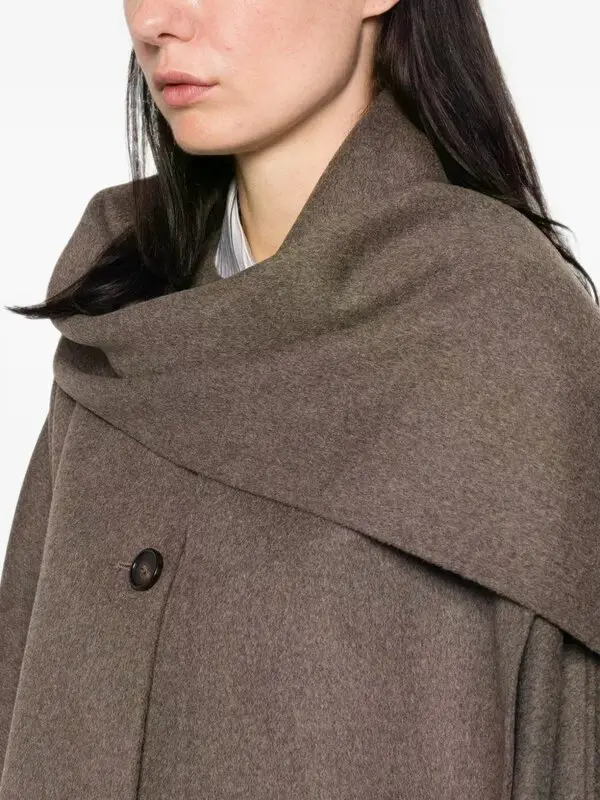 Max Mara Scarf-detail Button-up Jacket