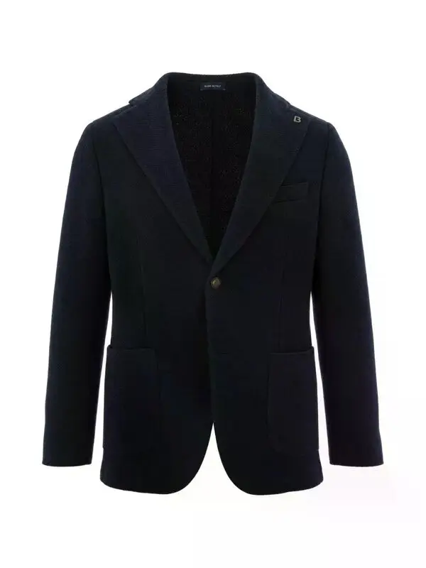 BRERAS MILANO Textured Single-breasted Jacket