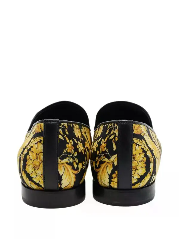 Versace Baroque Brocade Loafers
