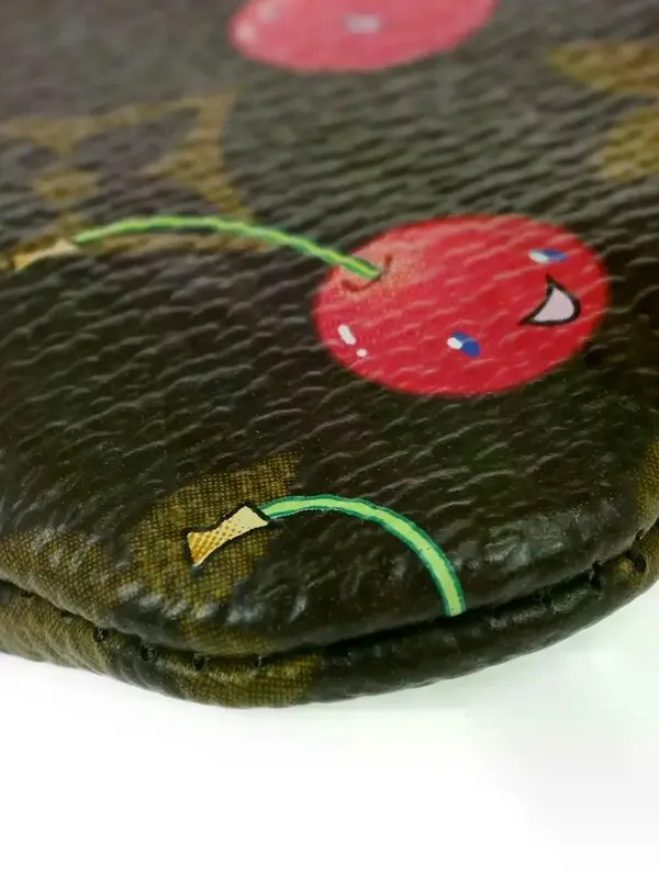 LOUIS VUITTON Pochette Cles Monogram Cherry Coin Purse