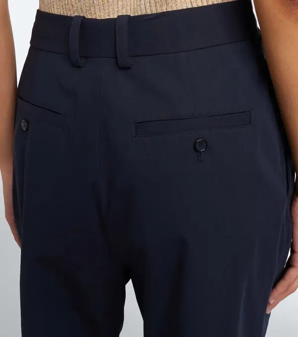JW Anderson Twist Draped Cotton Wide-leg Pants