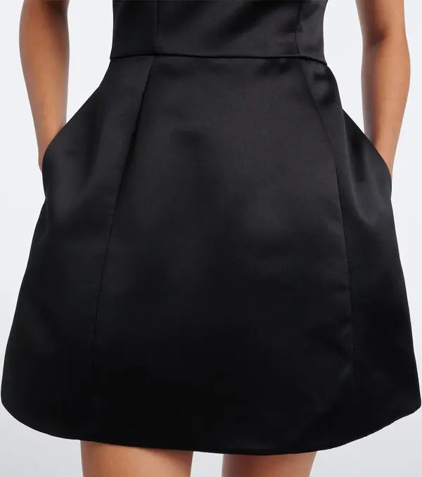 Simone Rocha Embellished Satin Minidress