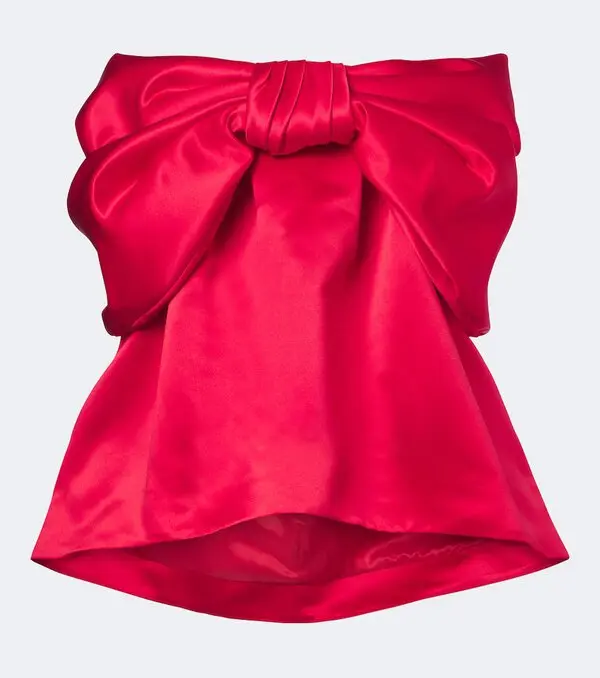Simone Rocha Bow-detail Satin Top