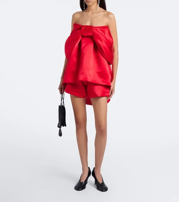 Simone Rocha Bow-detail Satin Top