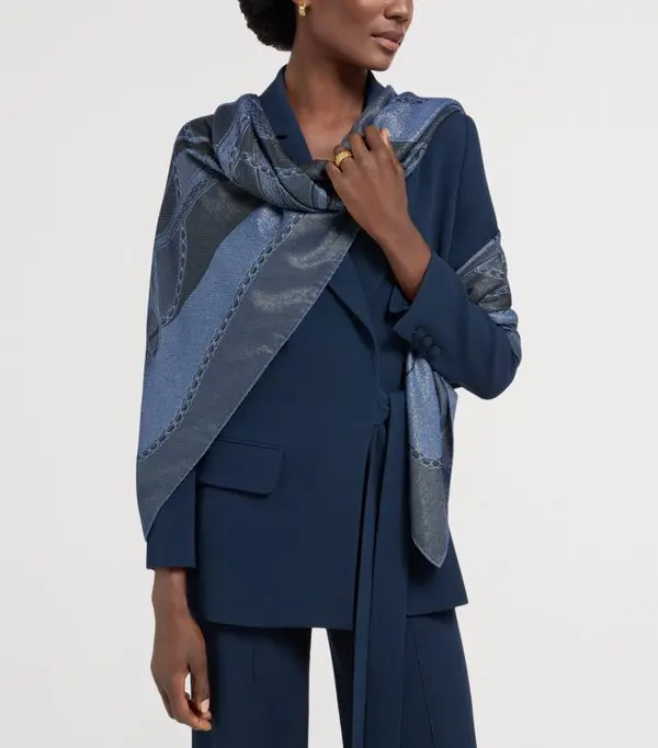 BVLGARI Silk-blend Serpenti 75 Lux Scarf
