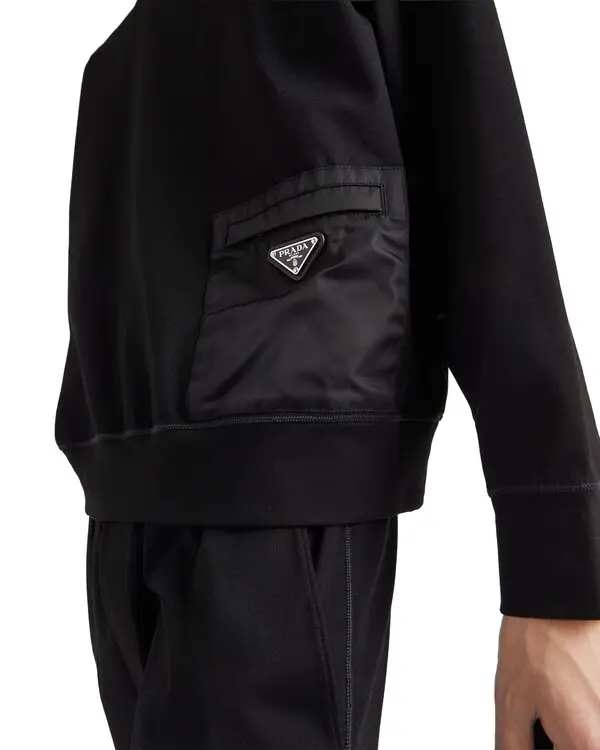 Prada Technical Fabric Sweatshirt