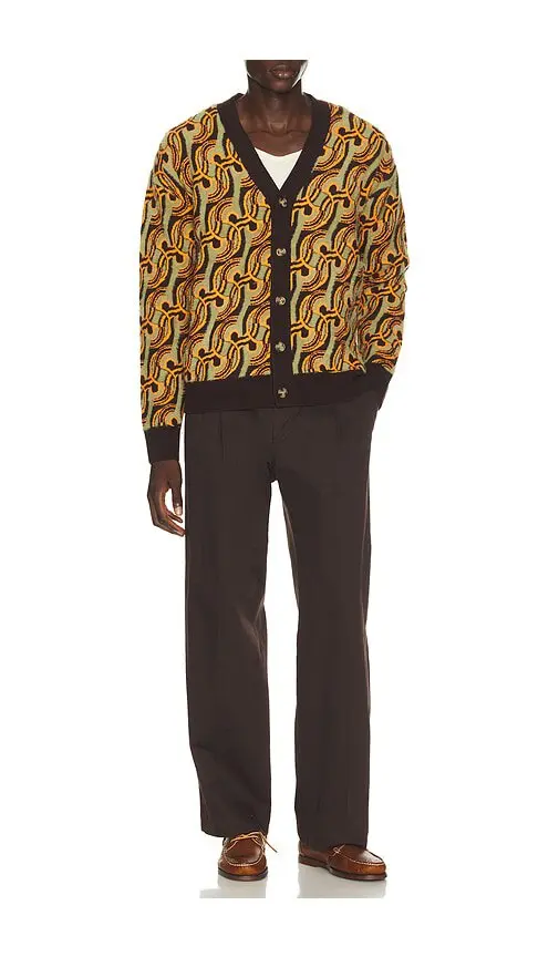 DRÃ´LE DE MONSIEUR D Mirror Abstrait Cardigan