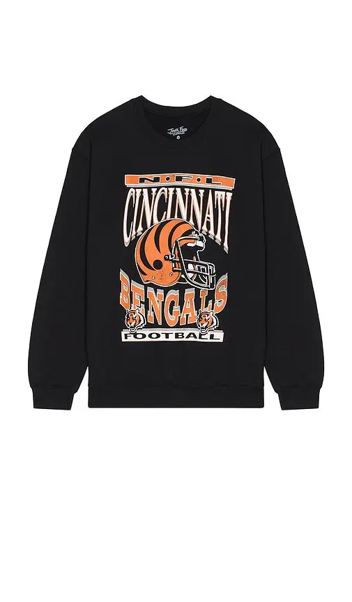 Junk Food Bengals Helmet Crew Fleece Sweatshirt