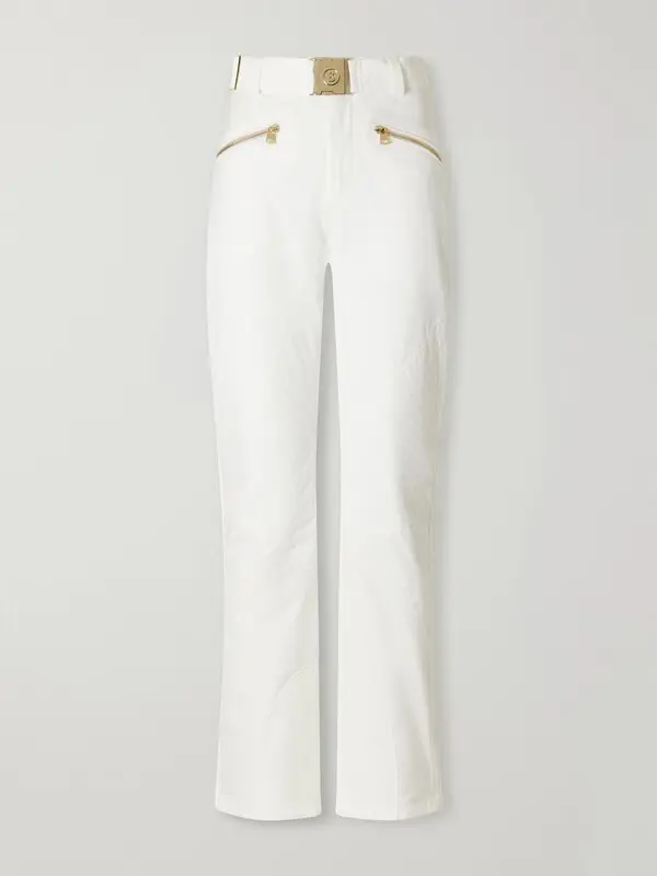 Bogner Franzi-t Belted Stretch-fabric Flared Ski Pants - Neutrals
