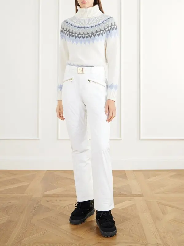 Bogner Franzi-t Belted Stretch-fabric Flared Ski Pants