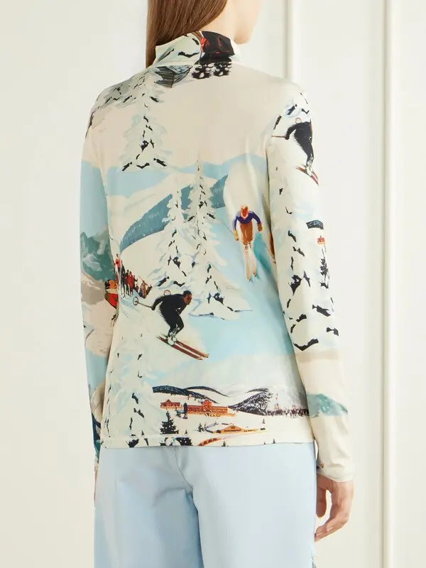 Bogner Beline Printed Stretch-shell Zip-up Base Layer - Multi