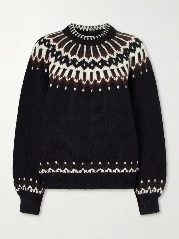 DÔEN Field Fair Isle Wool-blend Sweater - Multi