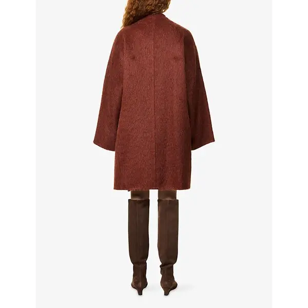 Max Mara Cape Alpaca And Wool Coat