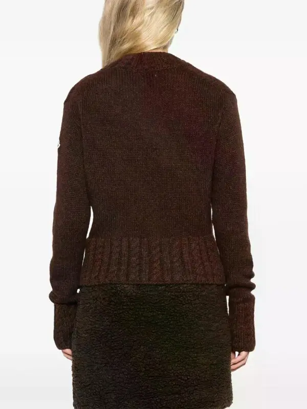 Moncler Cable-knit Logo-patch Sweater