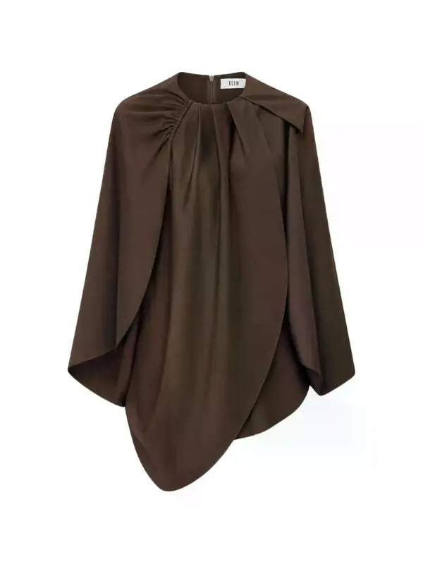 ELEH Draped Asymmetric-hem Top