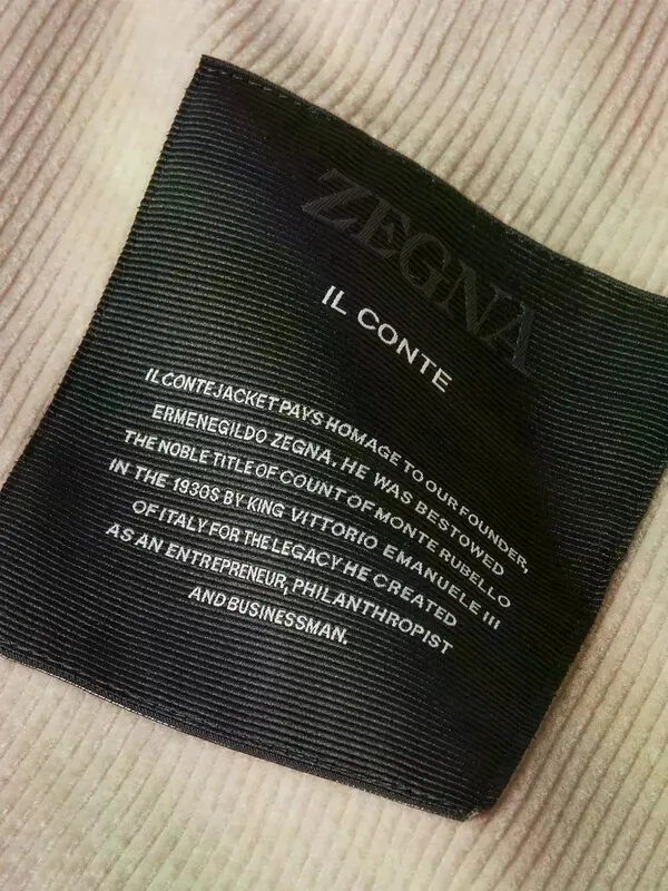 Zegna Light-taupe Royal Cord Il Conte Jacket