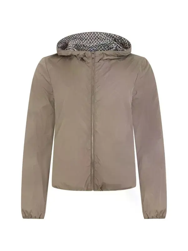 MOORER Tessdor Hooded Zip-up Jacket - Neutrals