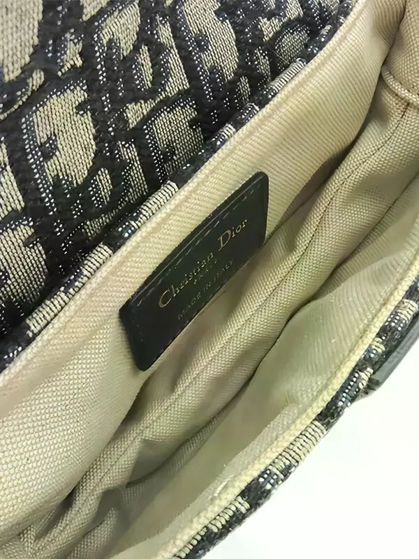 Dior 2000-2026 Mini Oblique Canvas Saddle Bag Satchel