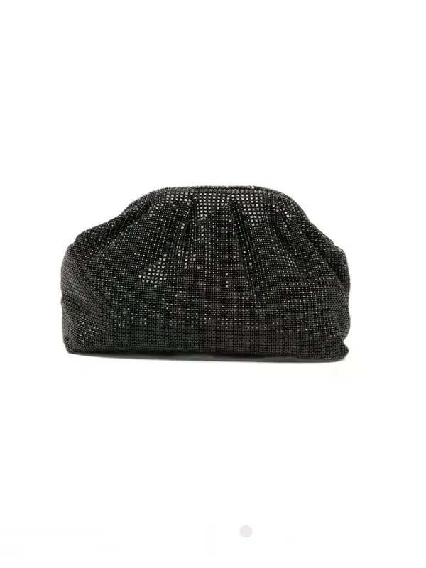 TWENTY FOURHAITCH Petra Crystal-embellished Ruched Clutch Bag