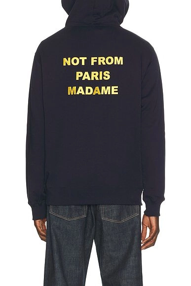 Drole De Monsieur Bold Slogan Hoodie