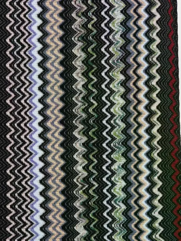 Missoni Zigzag-knit Fringed Scarf