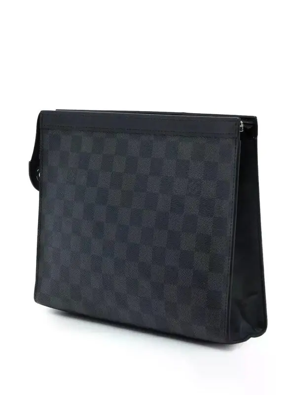 LOUIS VUITTON 2010 Damier Graphite Pochette Voyage Mm Clutch Bag